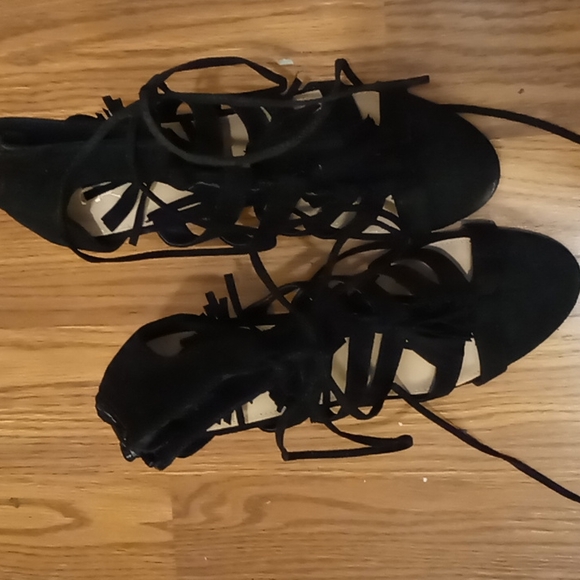 New York & Company | Shoes | Women Lace Up Shoes With Zipper In The ...